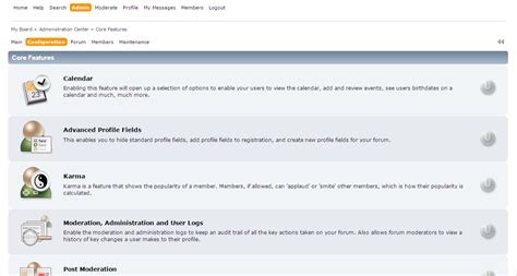manage core features in smf smf tutorial fastcomet