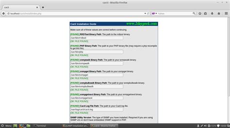 install cacti 0 8 8f network monitoring tool on ubuntu linuxmint