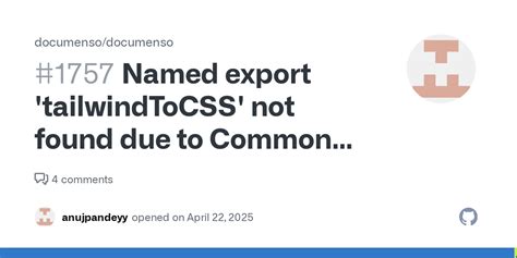 Named Export Tailwindtocss Not Found Due To Commonjs Incompatibility