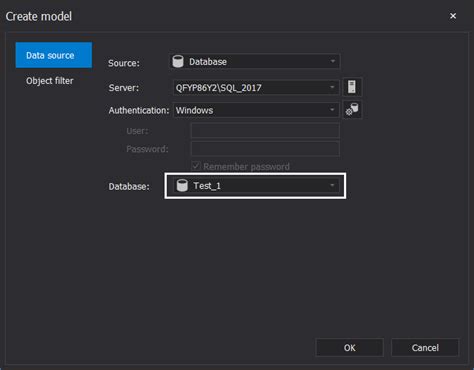 Using Sql Database Modeling Tool To Create And Update A Database