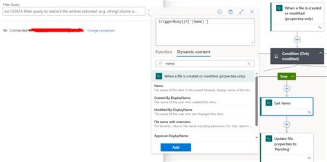 Solved Using Dynamic Content In Get Items Filter Query Power