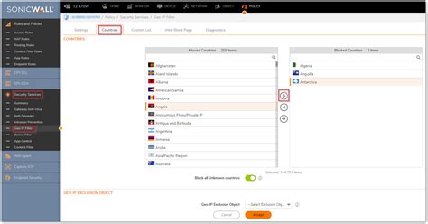 using geo ip filtering to block connections coming to or from a