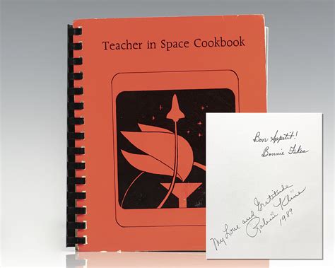 Teacher In Space Cookbook Bonnie Fakes First Edition Signed