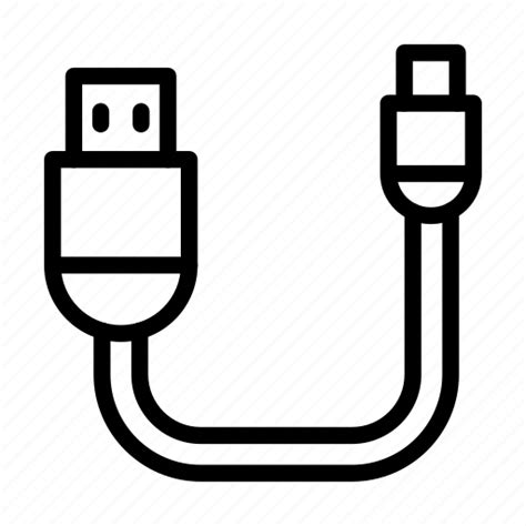 Data Cable Cable Usb Computer Transfer Icon Download On Iconfinder