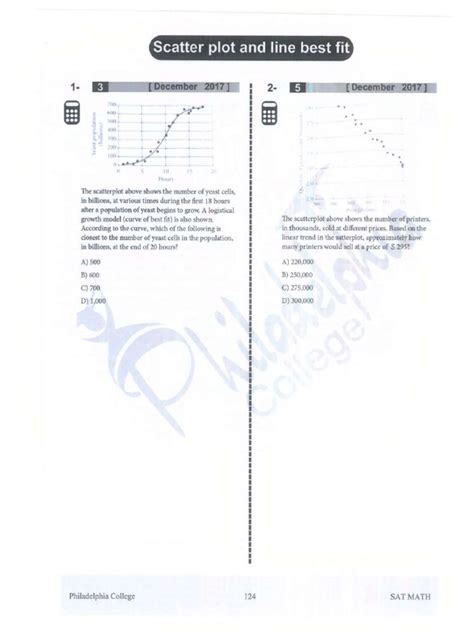 Scatter Plot And Line Of Best Fit Pdf