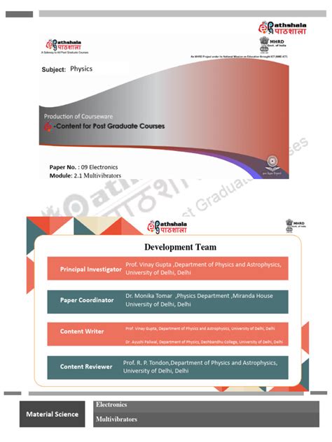Multivibrators Pdf Electrical Engineering Electricity