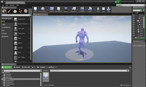 Using A Timeline In Blueprints To Make A Moving Platform Game Design