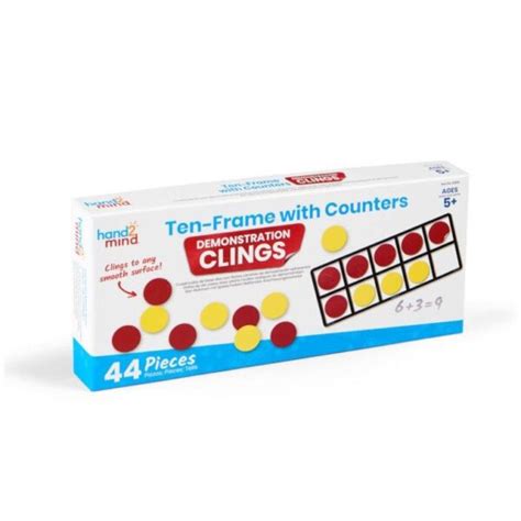 Ten Frame With Counters Demo Clings The Brain Bus