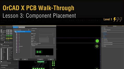 Lesson Component Placement In OrCAD EMA Design Automation