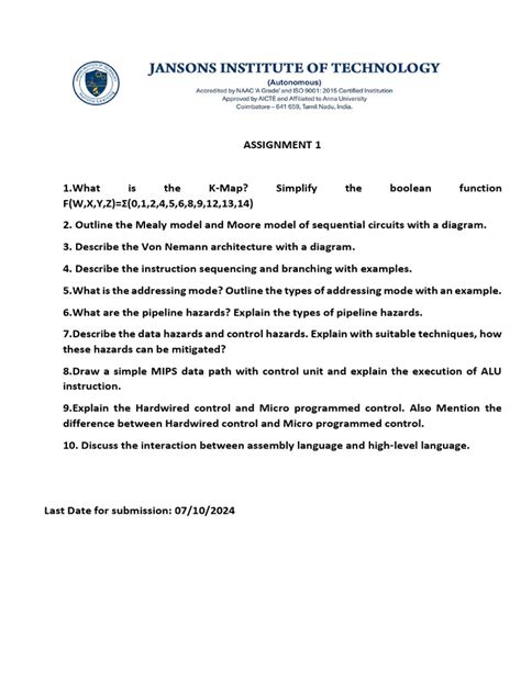 Cs3351 Dpco Assignment Questions Pdf