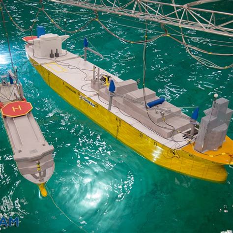 The Model Test In The Wave Basin Download Scientific Diagram