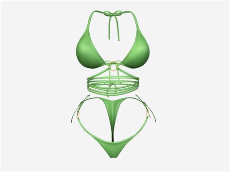 Second Life Marketplace Revolution Nyla Bikini Lime