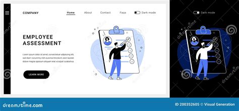 Employee Assessment Concept Vector Illustration 129700486