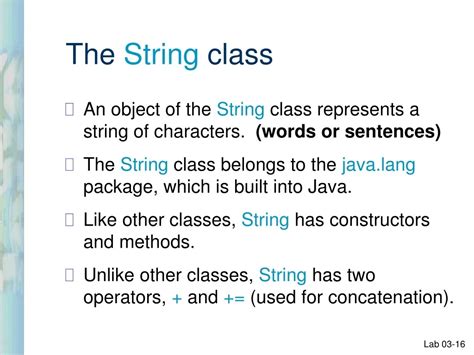 Ppt Java Char Data Type And String Class Powerpoint Presentation Free