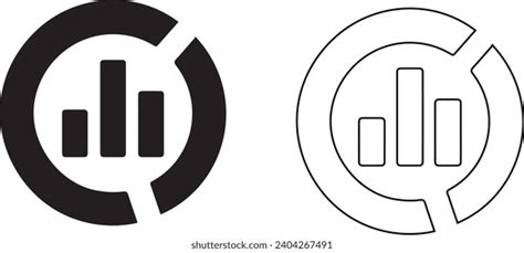 Graphical Report Icon Vectors Symbols Design Stock Vector Royalty Free