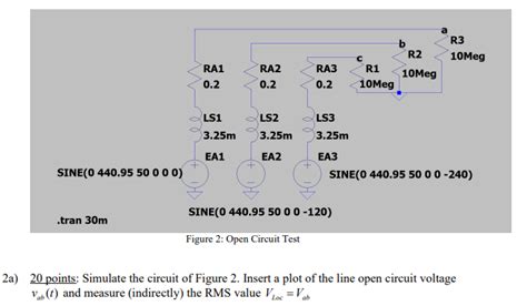 Figure Open Circuit Test Points Simulate The Chegg