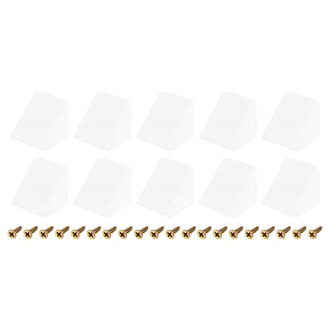10pack 90 Degree Plastic Corner Braces With Cover Cap 23x23x23mm Angle