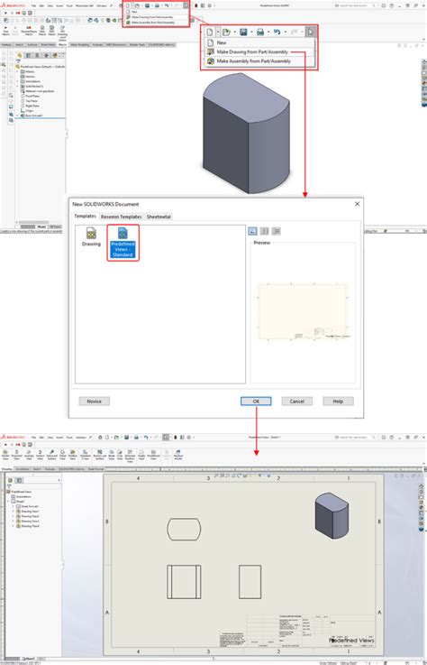 Create A Template With Solidworks Predefined Views