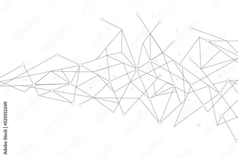 Network Abstract Connection Isolated On White Background Network