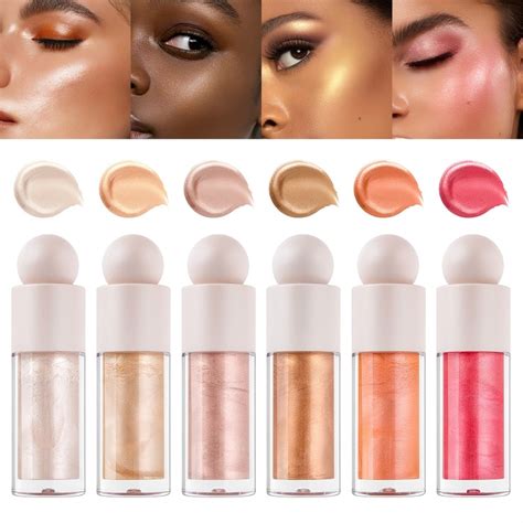 Supply 6 Color Liquid Highlighter For Face And Body Wholesale Factory Shenzhen Mola Cosmetics Co