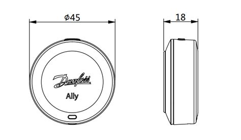danfoss room sensor danfoss ally zigbee heating controllers for