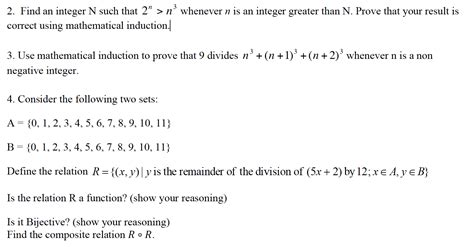 solved 2 find an integer n such that 2 nº whenever n is