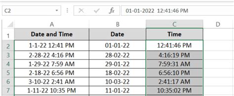 How To Separate Date And Time In Excel Example Spreadsheeto