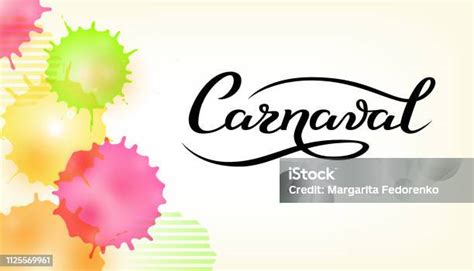 손으로 그린 카니발 로고 배지 아이콘 문자 파티 무도회 포스터 카드 초대장입니다 축 하 장식 배너 다채로운 수채화 배경입니다 타이 포 그래피 레터링 잔치 벡터 구도에 대한