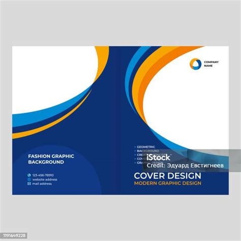 제품 프리젠 테이션을위한 커버 디자인 소책자 표지 카탈로그 전단지 인쇄 된 제품에 대한 트렌디 한 디자인의 창조적 인 레이아웃 책표지에 대한 스톡 벡터 아트 및 기타 이미지
