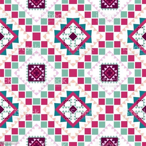 의류 직물 섬유 인쇄 수공예 자수 카펫 커튼 바틱 벽지 포장 벡터 원활한 사각형 삼각형 대각선 추상 장식 디자인 기하학적 민족 패턴 0명에 대한 스톡 벡터 아트 및 기타