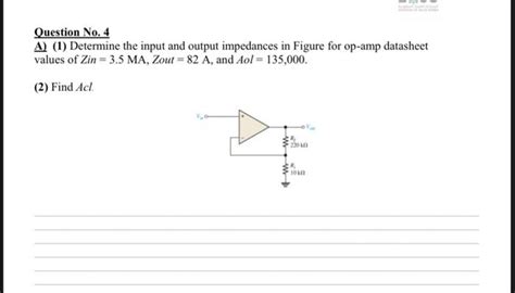 Solved Question No 4 A 1 Determine The Input And Output