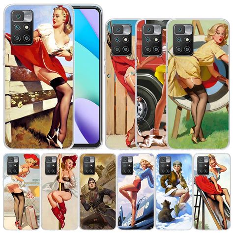 Sexy Pin Up Girl Lady Coser Soft Cover For Redmi C A C