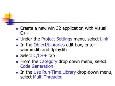 ppt creating a directx project powerpoint presentation free download