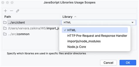 Configure Javascript Libraries Webstorm Documentation
