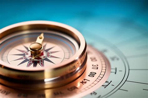 Premium Ai Image Classic Compass Isolated Shallow Dof Focus On Dial