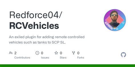 GitHub Redforce04 RCVehicles An Exiled Plugin For Adding Remote Controlled Vehicles Such As