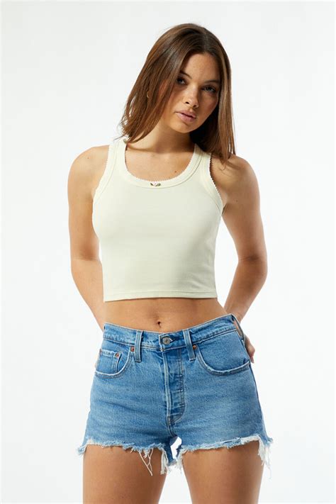 Levis 501 Original Medium Blue Denim Shorts Pacsun