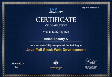 Anish Shastry On Linkedin Fullstackdevelopment Tapacademy Java