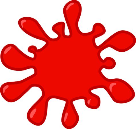 Red Splash Clip Art At Vector Clip Art Online Royalty Free