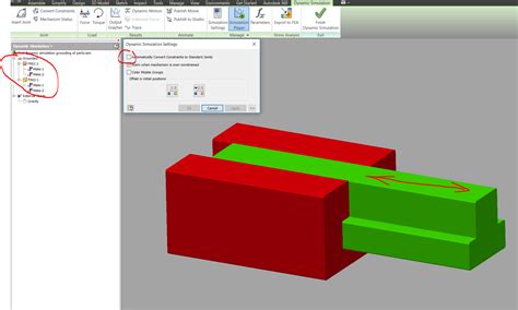 Parts Not Fixed In Grounded Group Inventor Dynamic Simulation Autodesk Community
