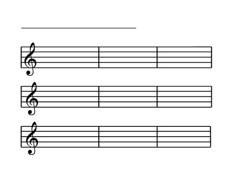 Blank Music Scale