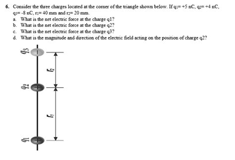 Solved Consider The Thrce Charges Located At Thc Corner Ofthe Triangle