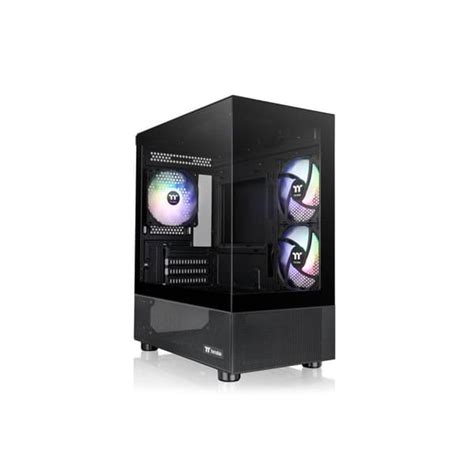 Thermaltake View 170 Tg Chassi För Pc Micro Atx Svart Med Härdat Glas
