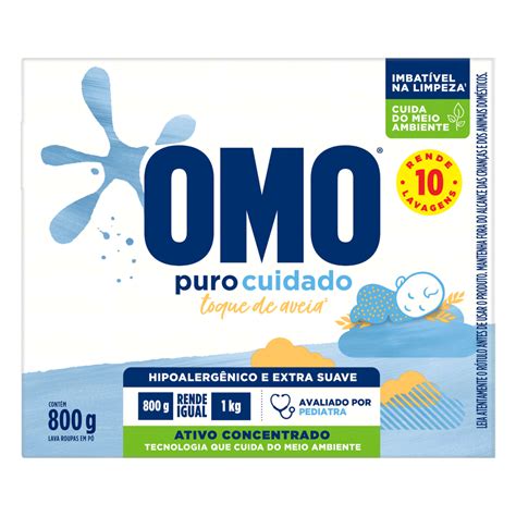 Sabão Em Pó Omo Puro Cuidado Caixa 800g Fortatacadista
