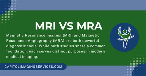 MRI Vs MRA What S The Difference Capitol Imaging Services