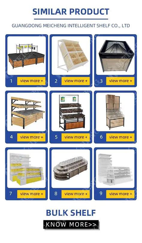 Meicheng Custom Supermarket Layout Kiosk Stands Rack Shelf Supermarket Display Stand Shelf