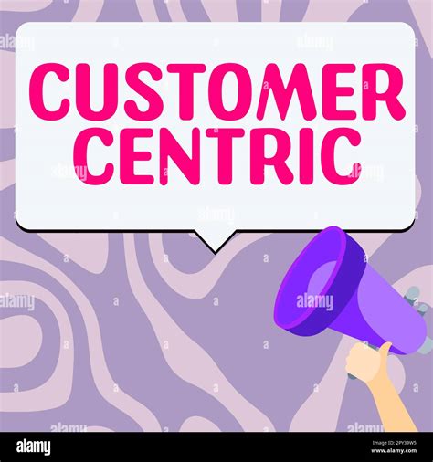 Text Caption Presenting Customer Centric Word Written On Process Of