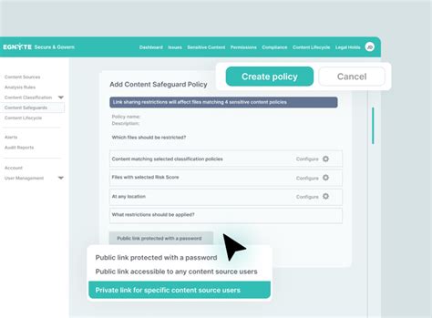 external file sharing with managed control and security egnyte