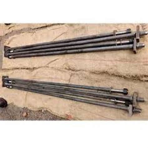 Ms En8 8 Grade Foundation Bolt Black 12mm To 40mm Sizes Industrial Usage Durable Material