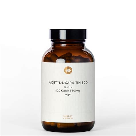 Acetyl-L-Carnitin hochrein, bioaktiv, vegan. 120 Kapseln